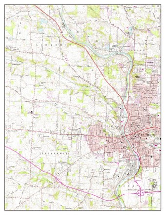 Usa Timeless Maps Massillon Ohio Map Editorial Stock Photo - Stock ...