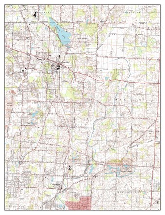 Usa Timeless Maps Hartville Ohio Map Editorial Stock Photo - Stock ...