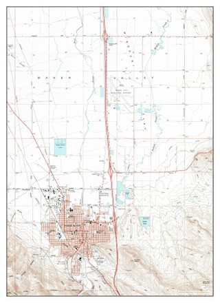 Usa Timeless Maps Baker City Oregon Editorial Stock Photo - Stock Image ...