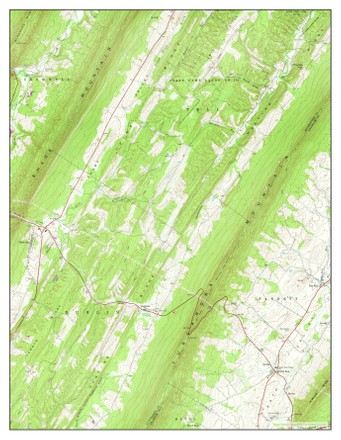 Usa Timeless Maps Shade Gap Pennsylvania Editorial Stock Photo - Stock ...