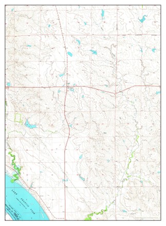 Usa Timeless Maps Big Bend Dam Editorial Stock Photo - Stock Image ...