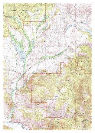 Usa Timeless Maps Lincoln Gulch Montana Editorial Stock Photo - Stock ...
