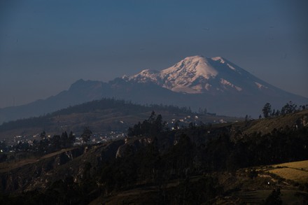 View On Snowy Chimborazo Highest Mountain Editorial Stock Photo - Stock ...