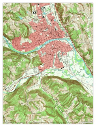 Usa Timeless Maps Elmira New York Editorial Stock Photo - Stock Image ...