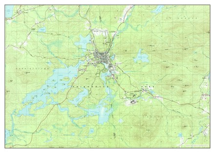 Usa Timeless Maps Saranac Lake New Editorial Stock Photo - Stock Image | Shutterstock