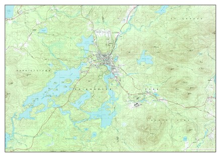 Usa Timeless Maps Saranac Lake New Editorial Stock Photo - Stock Image | Shutterstock