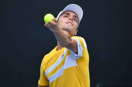 Christopher Oconnell Australia Serves During Match Editorial Stock ...