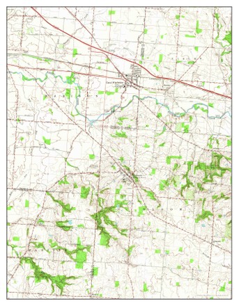 Usa Timeless Maps Canal Winchester Ohio Editorial Stock Photo - Stock ...