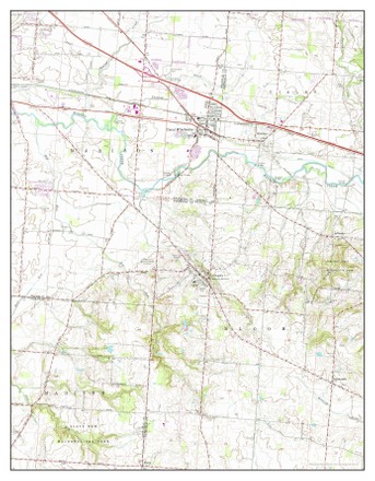 Usa Timeless Maps Canal Winchester Ohio Editorial Stock Photo - Stock ...
