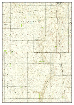 Usa Timeless Maps Ellendale South North Editorial Stock Photo - Stock ...