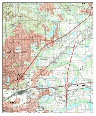 Usa Timeless Maps Mc Almont Arkansas Editorial Stock Photo - Stock ...