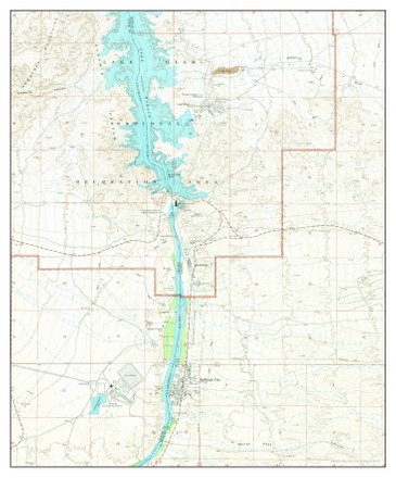 Usa Timeless Maps Davis Dam Arizona Editorial Stock Photo - Stock Image ...