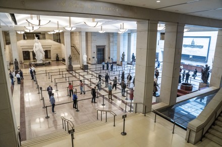 Staff Line Covid19 Testing Us Capitol Editorial Stock Photo - Stock ...
