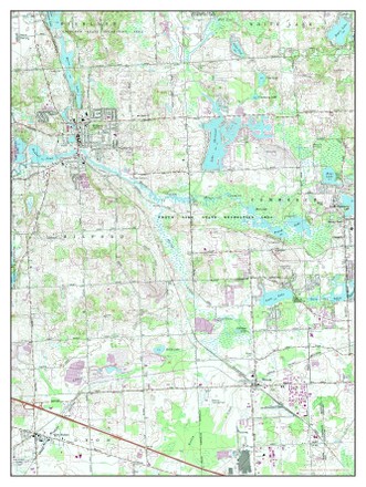 Usa Timeless Maps Milford Michigan Map Editorial Stock Photo - Stock ...