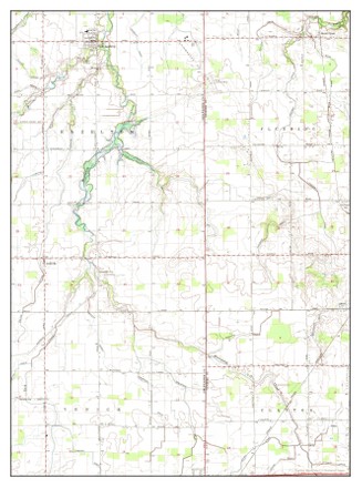 Usa Timeless Maps New Lothrop Michigan Editorial Stock Photo - Stock ...