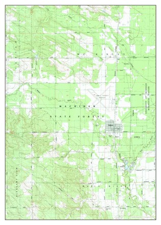 Usa Timeless Maps Pellston Michigan Map Editorial Stock Photo - Stock ...