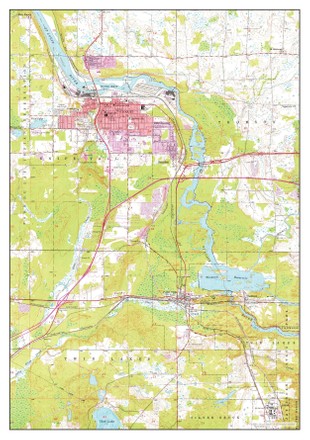 Usa Timeless Maps Cloquet Minnesota Map Editorial Stock Photo - Stock ...