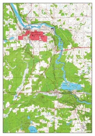 Usa Timeless Maps Cloquet Minnesota Map Editorial Stock Photo - Stock ...
