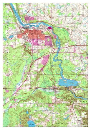 Usa Timeless Maps Cloquet Minnesota Map Editorial Stock Photo - Stock ...