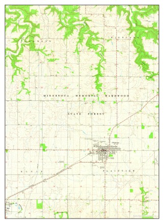Usa Timeless Maps Plainview Minnesota Map Editorial Stock Photo - Stock ...