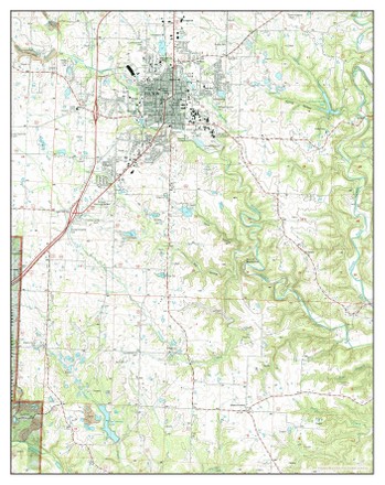 Usa Timeless Maps Fulton Missouri Map Editorial Stock Photo - Stock ...