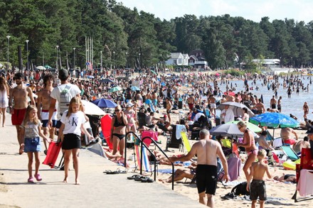 Beach Varamon Varamobaden Motala Sweden Editorial Stock Photo - Stock ...