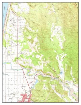 Usa Timeless Maps Arcata North California Editorial Stock Photo - Stock ...
