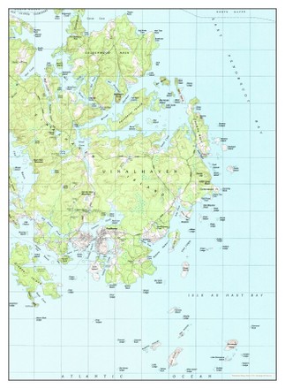 Usa Timeless Maps Vinalhaven Maine Map Editorial Stock Photo - Stock ...
