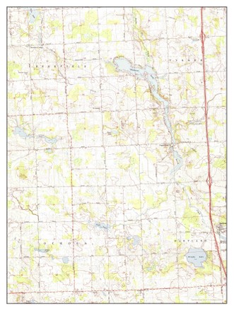 Usa Timeless Maps Hartland Michigan Map Editorial Stock Photo - Stock ...