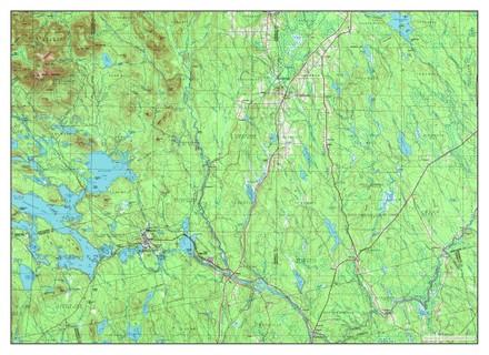 Usa Timeless Maps Millinocket Maine Map Editorial Stock Photo - Stock ...