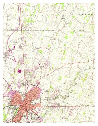 Usa Timeless Maps Hagerstown Maryland Map Editorial Stock Photo - Stock ...
