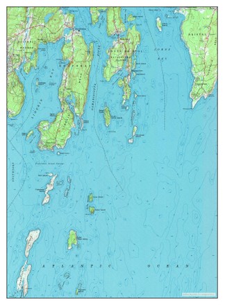 USA TIMELESS MAPS PEMAQUID POINT MAINE Editorial Stock Photo - Stock ...