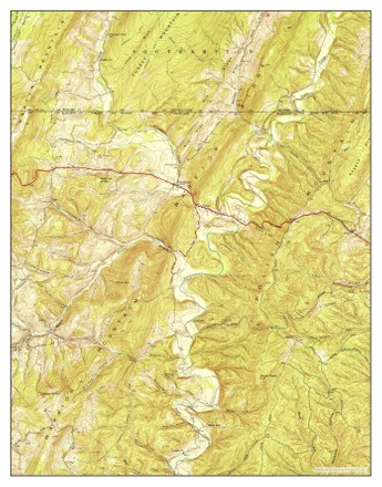 Usa Timeless Maps Flintstone Maryland Map Editorial Stock Photo - Stock ...