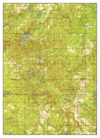 Usa Timeless Maps Comins Michigan Map Editorial Stock Photo - Stock ...