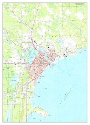 Usa Timeless Maps Alpena Michigan Map Editorial Stock Photo - Stock ...