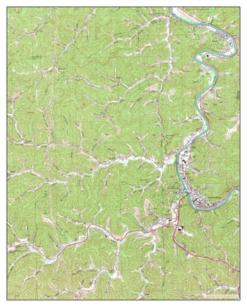 Usa Timeless Maps Prestonsburg Kentucky Map Editorial Stock Photo ...
