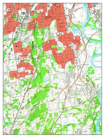 Usa Timeless Maps Hartford South Connecticut Editorial Stock Photo ...