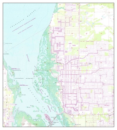Usa Timeless Maps Matlacha Florida Map Redaktionelles Stockfoto ...