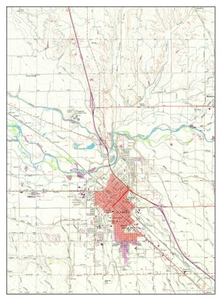 Usa Timeless Maps Caldwell Idaho Map Editorial Stock Photo - Stock ...
