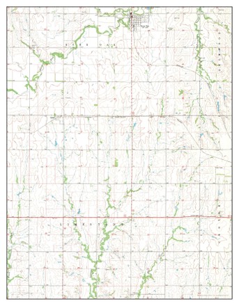 Usa Timeless Maps Burr Oak Kansas Editorial Stock Photo - Stock Image ...