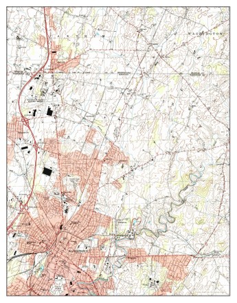 Usa Timeless Maps Hagerstown Maryland Map Editorial Stock Photo - Stock ...