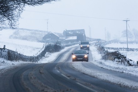 Peak District Snow, Holmfirth, West Yorkshire, UK - 07 Jan 2022 Stock ...