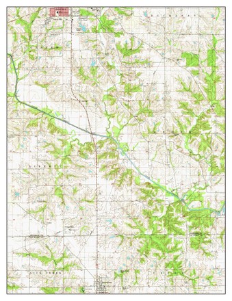 Usa Timeless Maps Fairfield South Iowa Editorial Stock Photo - Stock ...