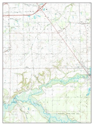Usa Timeless Maps Hamilton West Michigan Editorial Stock Photo - Stock ...