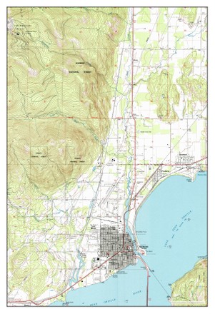 Usa Timeless Maps Sandpoint Idaho Map Editorial Stock Photo - Stock ...