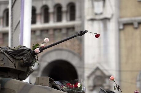 Flower Gunbarrel Armoured Car Editorial Stock Photo - Stock Image ...