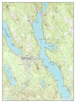 Usa Timeless Maps Bridgton Maine Map Editorial Stock Photo - Stock ...
