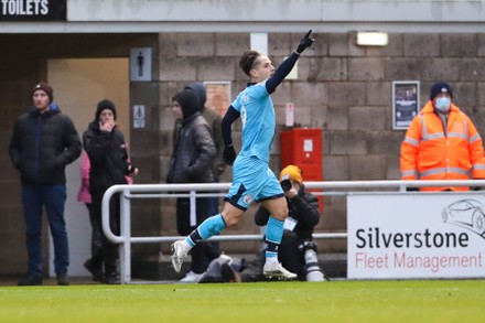 Referee Declan Bourne Shows Yellow Card Editorial Stock Photo - Stock ...