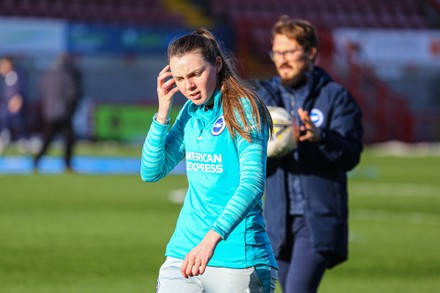 Goalkeeper Megan Walsh 1 Brighton Warms Editorial Stock Photo - Stock ...