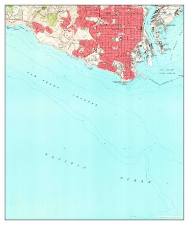 Usa Timeless Maps San Pedro California Editorial Stock Photo - Stock ...
